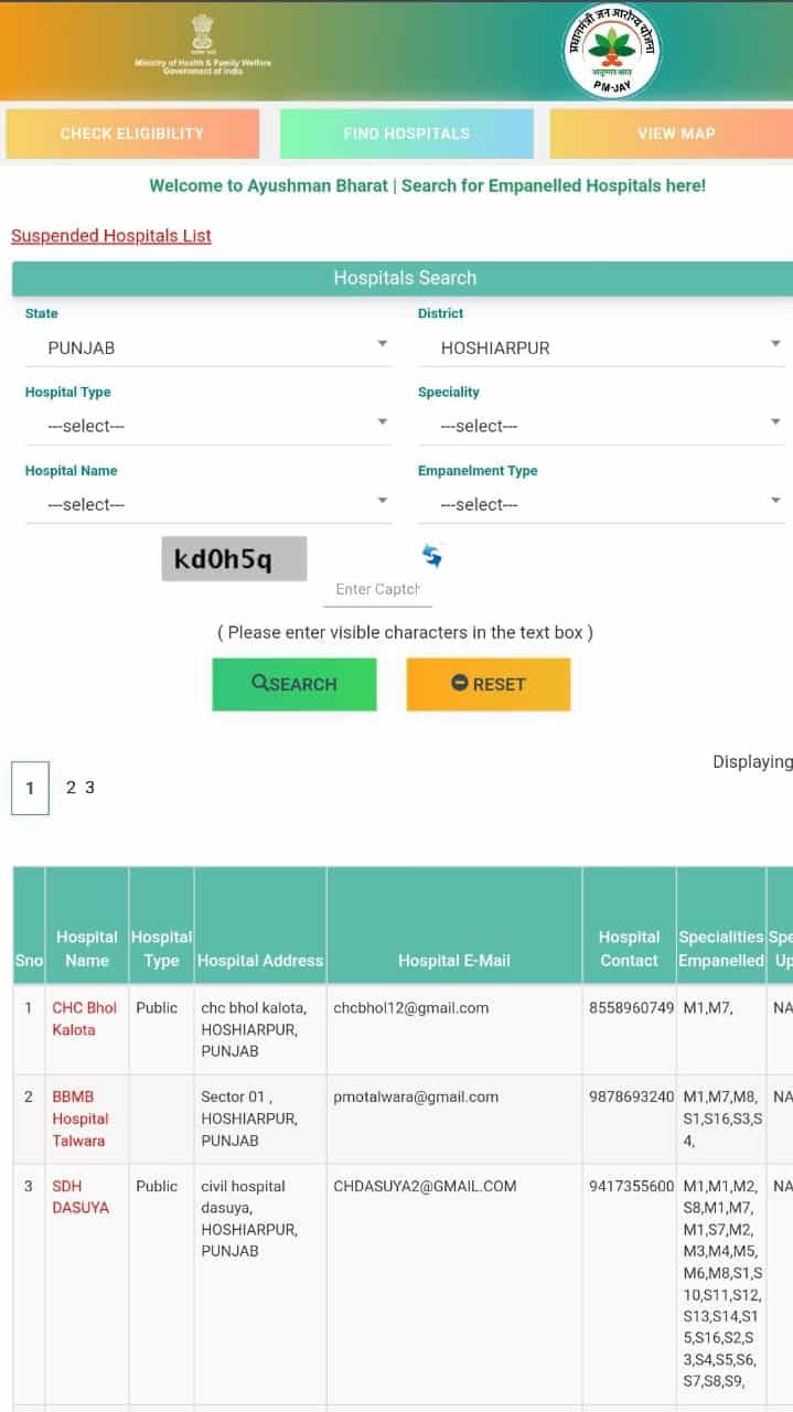 Ayushman Card Hospital List In Hoshiarpur - ਹੁਸ਼ਿਆਰਪੁਰ ਵਿੱਚ ਆਯੁਸ਼ਮਾਨ ਕਾਰਡ ਹਸਪਤਾਲ ਦੀ ਸੂਚੀ