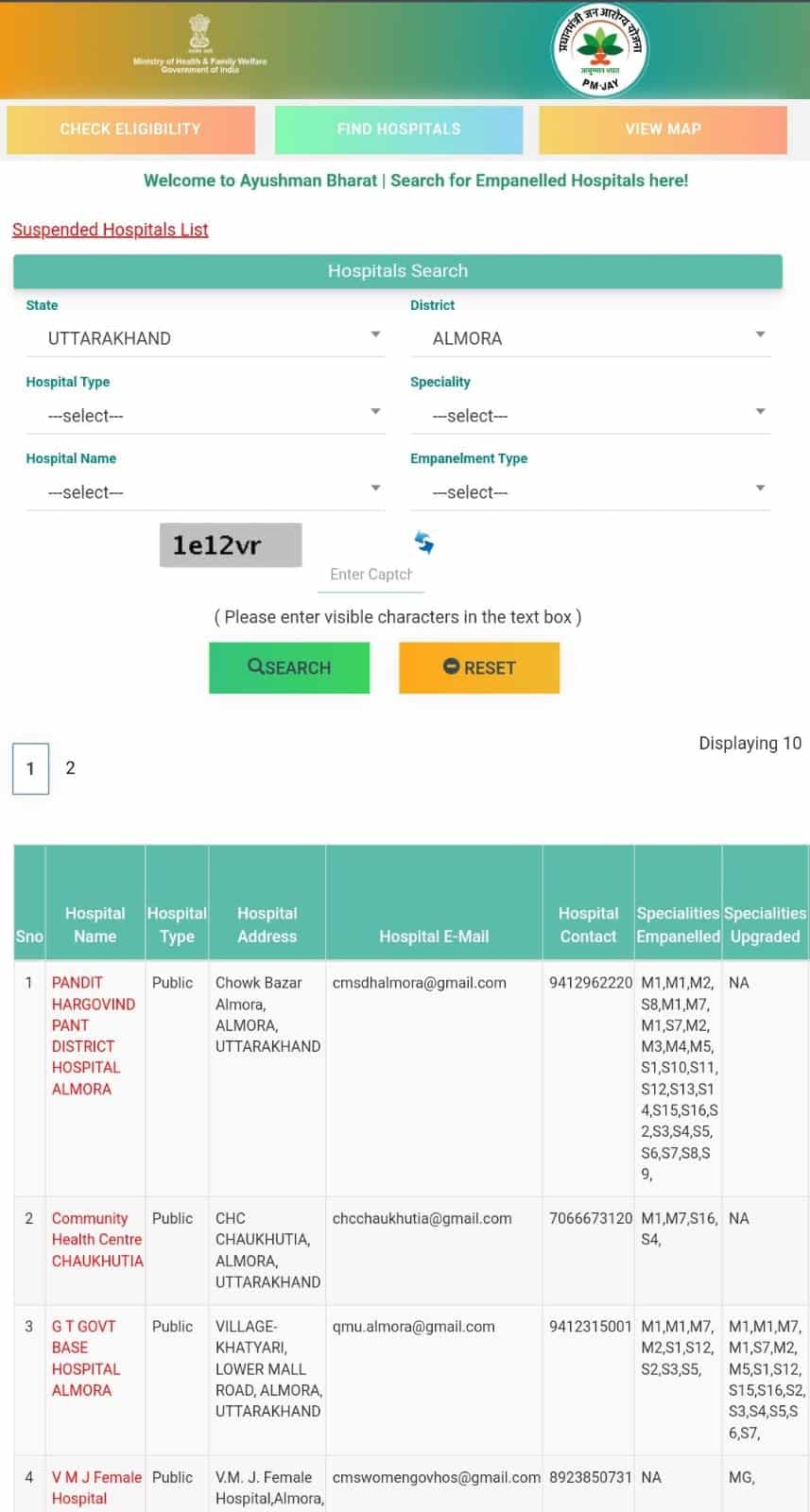 आयुष्मान कार्ड हॉस्पिटल लिस्ट अल्मोड़ा, नये बदलाव के साथ - Ayushman ...